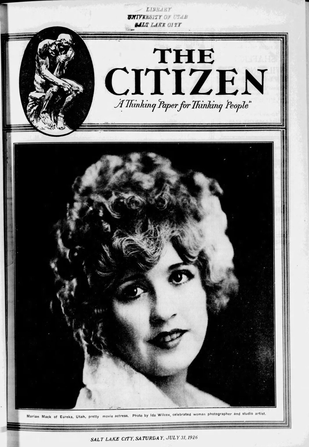 100 years ago today – Personality Portraits – Photographs, Pistols ...